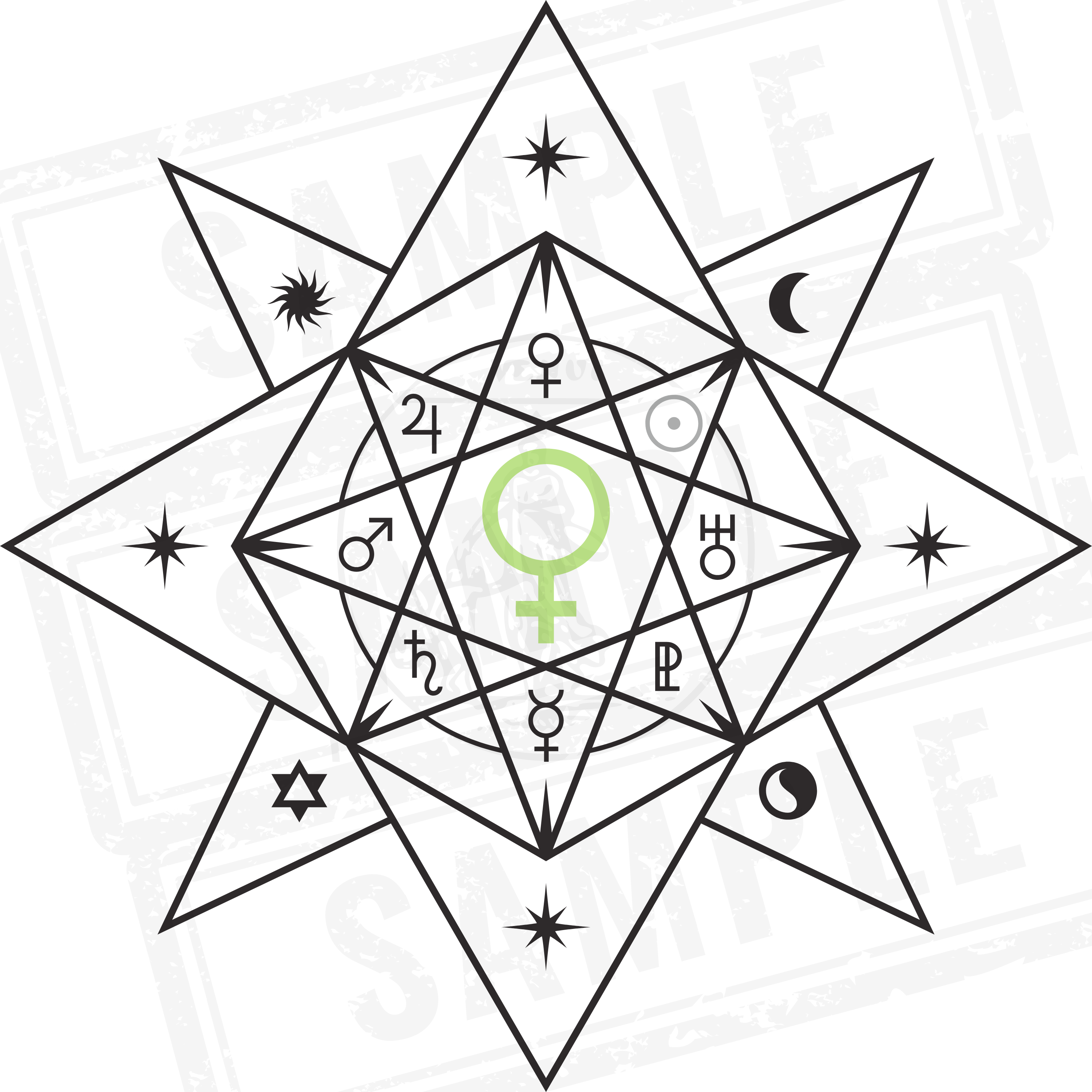 Planetary Sigil Stationary – The Hood Botanica