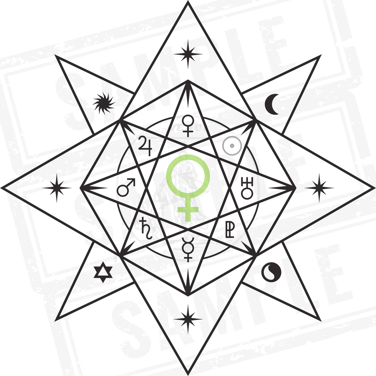Planetary Sigil Stationary – The Hood Botanica
